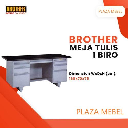 Jual Meja Tulis Kantor / Kerja BESI Brother B802 Full Metal 1 Biro ...
