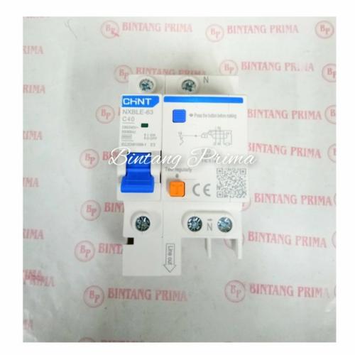 Jual RCCB / ELCB / RCBO 2P 40A-63A Tipe NXBLE-63 1P+N 6 Ka Merk CHINT ...