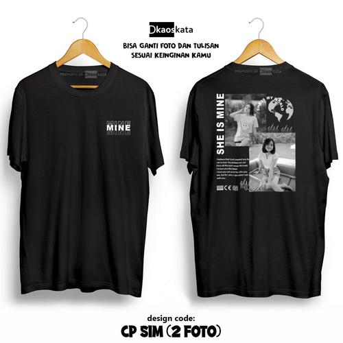 Jual Baru Kaos Couple Pasangan / Kaos Custom Sablon Foto Pacar / Kaos ...