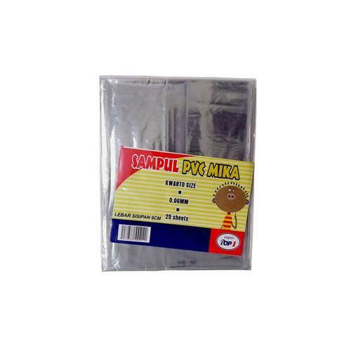 Jual Sampul Buku PVC-MIKA Bening 9 cm Super POP1 (25 Lembar) - Kwarto ...