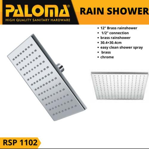 Jual RAIN SHOWER 12 INCH BRASS PALOMA RSP 1102 KEPALA SHOWER BESAR ...