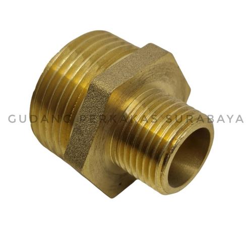 Jual SAMBUNGAN PIPA DRAT LUAR x DRAT LUAR DOBEL NEPEL DOUBLE NAPLE REDUCER - 1 M x 1/2 M - Kota ...