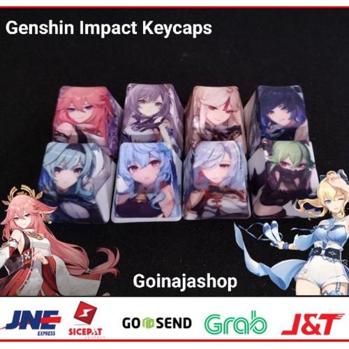Jual Genshin Impact Keycaps Oem Profile |Tombol Mekanikal Keyboard ...