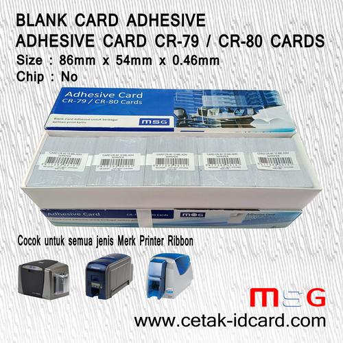 Jual BLANK CARD ADHESIVE / ADHESIVE CARD CR-79 / CR-80 CARDS - Jakarta ...