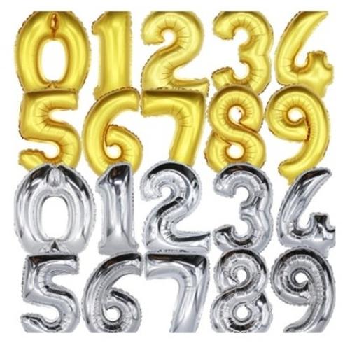 Jual BALON SILVER DAN GOLD ANGKA - GOLD, 0 - Kota Bandar Lampung - toko ...