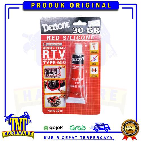 Jual LEM DEXTONE RED SILICONE SEALENT 30gr / LEM GASKET RTV HIGH TEMP ...