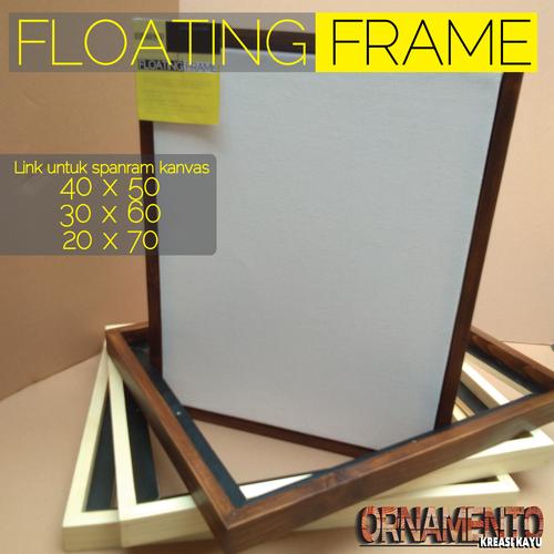 Jual Floating frame / floater frame bingkai lukisan - Natural - Kab ...