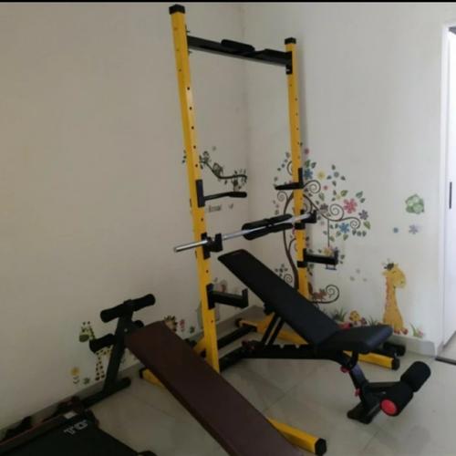Jual Squat Rack Multifungsi Support Dips (Resi Otomatis) - Kuning ...