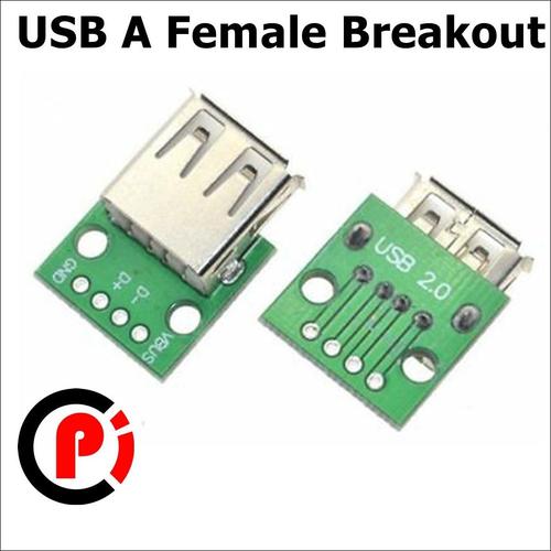 Jual USB FEMALE TYPE A TO PCB USB BREAKOUT USB TO DIP CONNECTOR ...