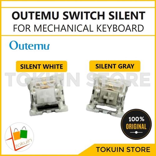 Jual OUTEMU Silent White Gray Mechanical Keyboard Switch Linear Tactile ...