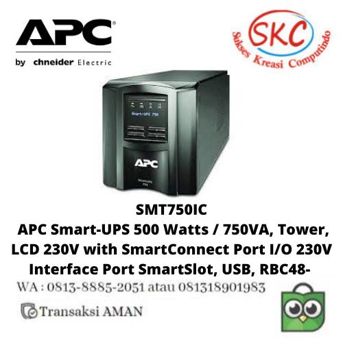 Jual SMT750IC APC Smart-UPS 500 Watts / 750VA, Tower, LCD 230V with ...