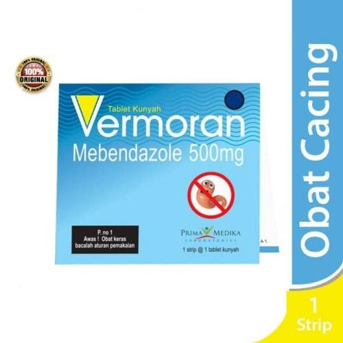 Jual Vermoran Mebendazole 500 Mg 1 Strip Obat Cacing - Jakarta Pusat ...