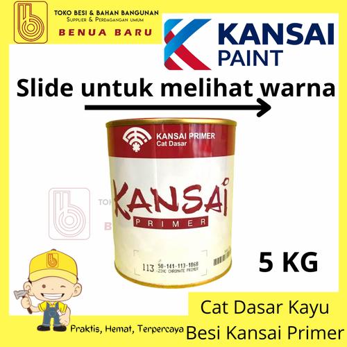 Jual Cat Dasar Meni Besi AntiRust KANSAI Primer 5 Kg / Zinc Chromate 5 Kg - Red OxidePrimer ...