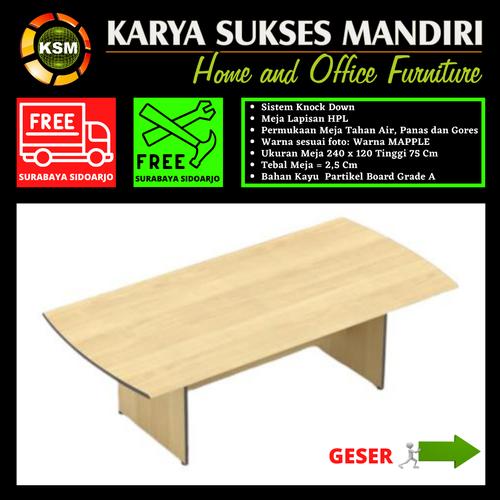 Jual Meja Meeting Rapat Kerja Conference Table HPL Tahan Air dan Gores ...