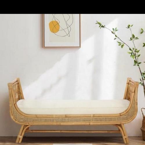 Jual kursi rotan bench / ratran bench chair + cushion - Kota Denpasar ...