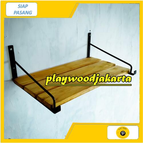Jual Rak dinding termurah rak buku dinding besi dan kayu minimalis ...