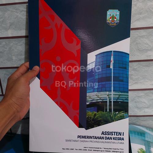 Jual cetak map kantor F4 desain custom laminasi doff/glossy - Kota ...