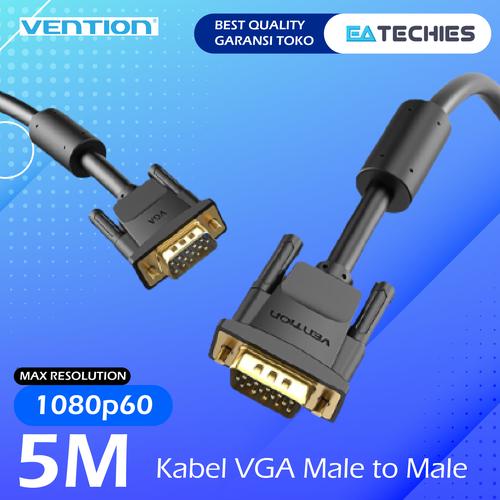 Jual [5M] Vention Kabel VGA to VGA Male to Male Gold Plated Premium - DAE - Kota Bandung ...