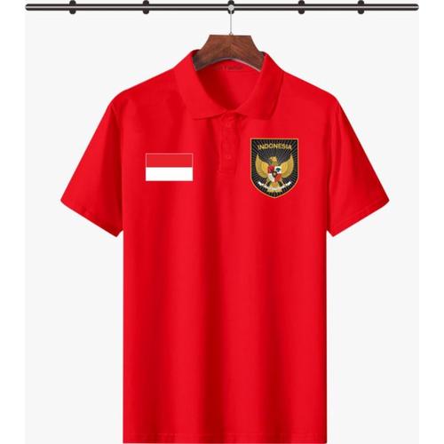 Jual BM - Kaos Polo 17 Agustus Baju HUT RI Garuda BJG - Merah, XL - Kab ...