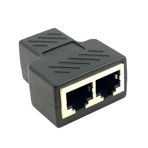 Jual Adapter RJ45 Lan Ethernet Jaringan Konektor Splitter 1 to 2 Port ...