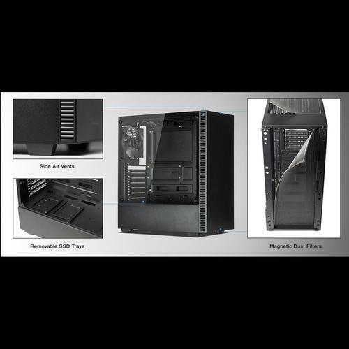 Jual Tecware Nexus C Tempered Glass Mid Tower ATX Case Black - Kota ...