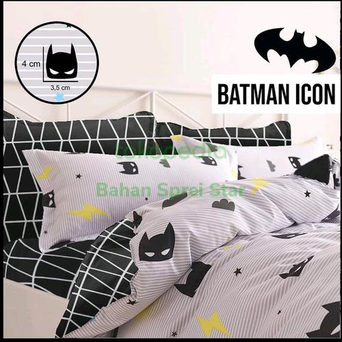 Jual Bahan Kain Sprei Star - Batman Icon - Biru, 0.75 Meter - Kota ...