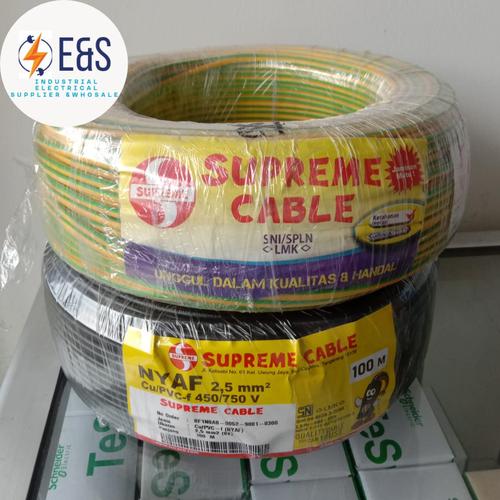 Jual Kabel Listrik Supreme NYAF 2,5 mm 1 X 2,5mm Jual eceran per meter - hitam - Jakarta Barat ...