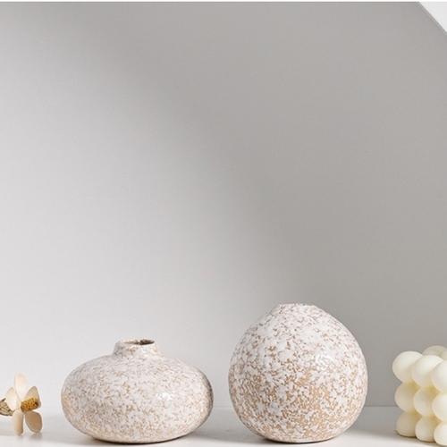 Jual Avery Stone White Textured Vase Vas Bunga Aesthetic Nordic Putih ...