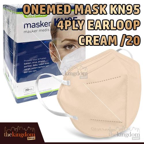Jual Onemed Mask N95 KN95 4Ply Masker Respirator Earloop Headloop /20 ...