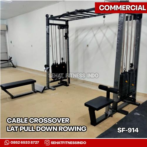Jual CABLE CROSSOVER 4 STATION - DUAL CABLE - PULL DOWN ROWING - SF914 ...