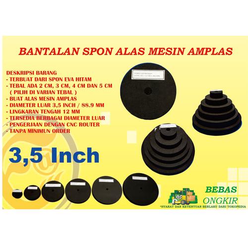 Jual 3,5 INCH SPON BULAT BANTALAN AMPLAS / SPONGE ALAS POLES GERINDA ...