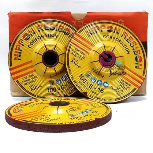 Jual Batu Gerinda Poles Mata Gurinda Resibon Asah WD 4 inch dan Nippon ...