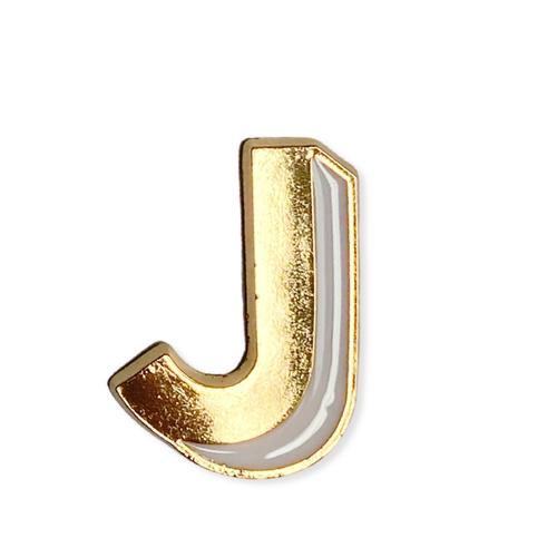 Jual Scoop Pin Enamel Huruf / Letter Enamel Pin (pc) 63380100 - Huruf J ...