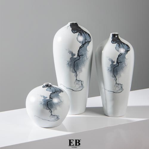 Jual Pajangan Meja / Guci Keramik / Ginger Jar Vase EB Home 407/5-7 - 6 ...