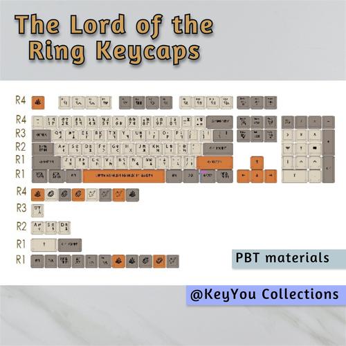 Jual GMK The lord of the ring keycaps pbt not carbon 9009 retro - Kota ...