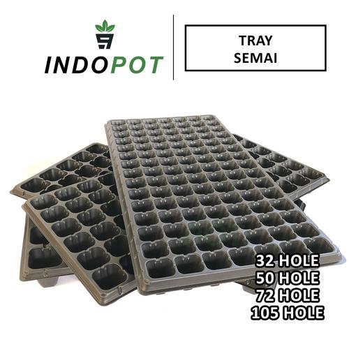 Jual Tray Semai Tebal Hidroponik Isi 32 50 72 105 Pot Seed Tray - 32 ...