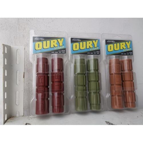 Jual Oury Grip V2 Mountain Grip Handlebar Sepeda Olive Gum Burgundy ...