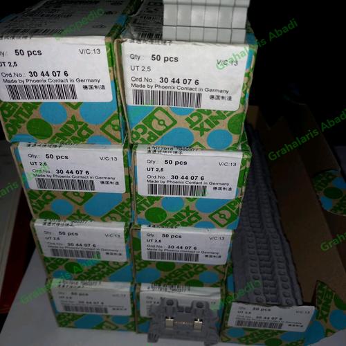Jual terminal blok control UT2,5 phoenix contact ,3044076.2,5mm ...
