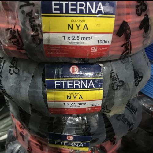 Jual Kabel Listrik Engkel NYA 2.5 mm NYA 2,5 mm Eterna 1 Roll 100 meter ...