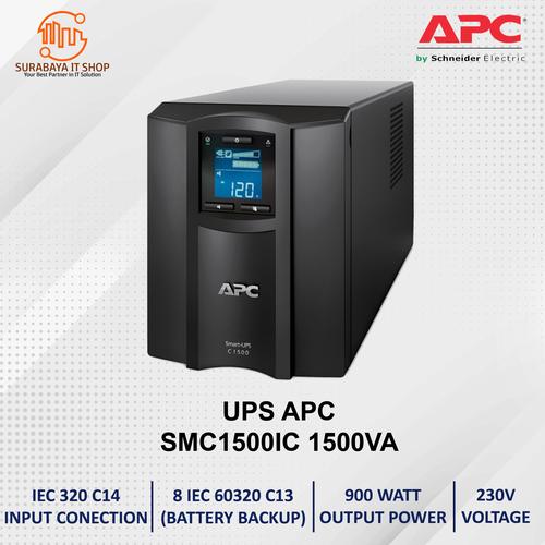 Jual UPS APC SMC1500IC - 1500VA Tower, LCD 230V with SmartConnect Port - Kota Surabaya ...