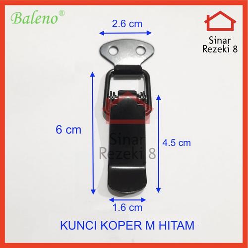 Jual Kaitan Koper Medium HITAM / Tarikan Peti / Overval Kunci Grendel ...