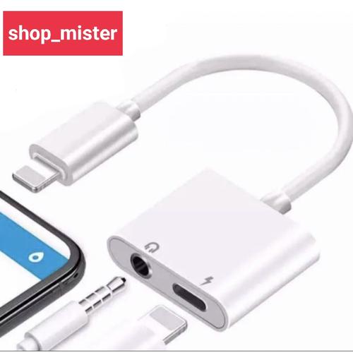Jual Splitter iPhone Lightning To Jack Audio Adapter Converter iPhone ...