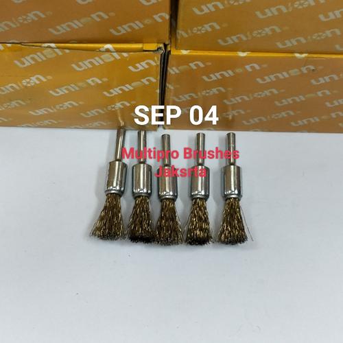 Jual sikat pipa kawat kuning coated end brushes SEP 04/ 1/2inch 12mm ...