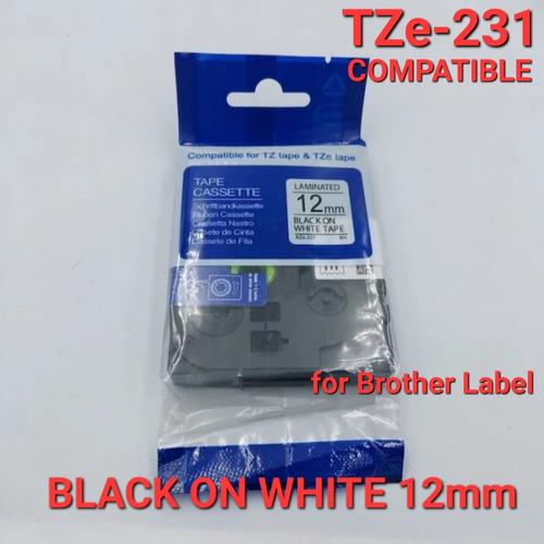 Jual AVPRO TZe Compatible Label Tape Replacement Brother Printer 12mm ...