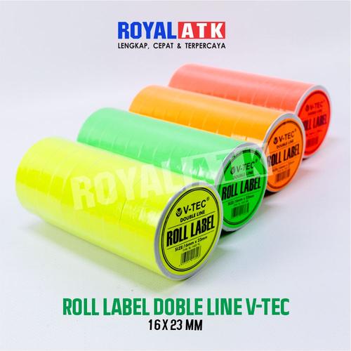Promo Kertas Stiker Label Harga / Label Roll V-Tec 2 Baris Ukuran ...
