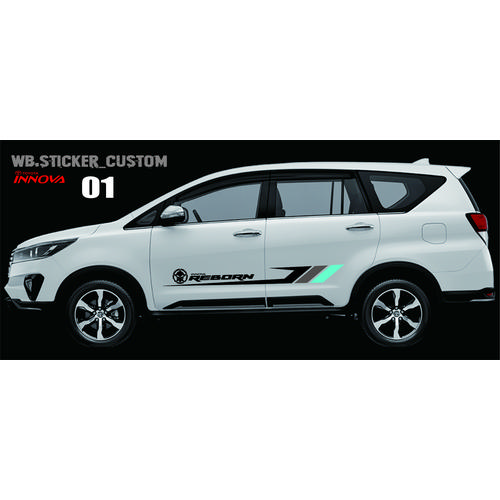 Jual STICKER BODY SAMPING MOBIL INNOVA REBORN CUTTING STICKER MOBIL ...
