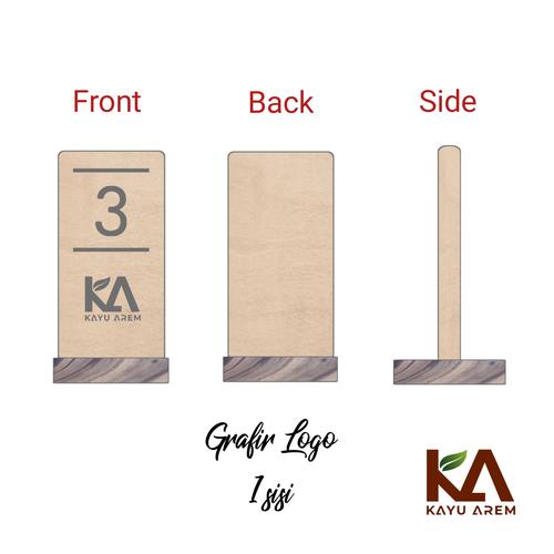 Jual Nomor Meja Kayu Jati belanda | Penanda Nomer Cafe Restoran Custom ...