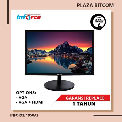 Jual MONITOR INFORCE 1950AT LED HDMI VGA 19 INCH | BITCOM PLAZA - Kab ...