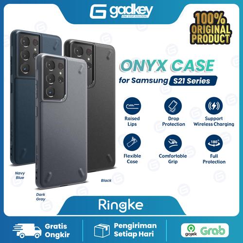 Jual Case Samsung Galaxy S21 Ultra & S21 Plus & S21 Ringke Onyx Soft ...