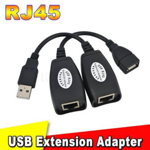 Jual USB RJ45 extension extender adapter up to 30m Via kabel LAN ...